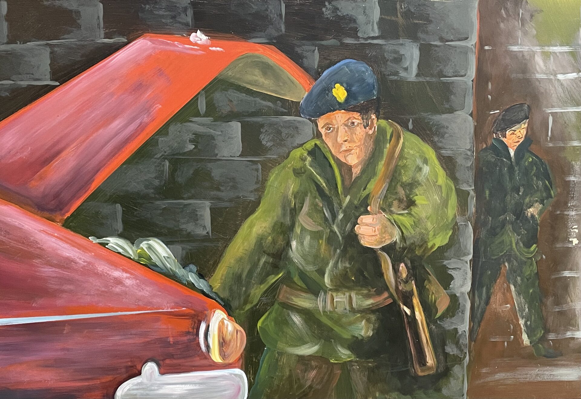 Ulster Defence Regiment collection of paintings - story board life in a Home Regiment during Op ...